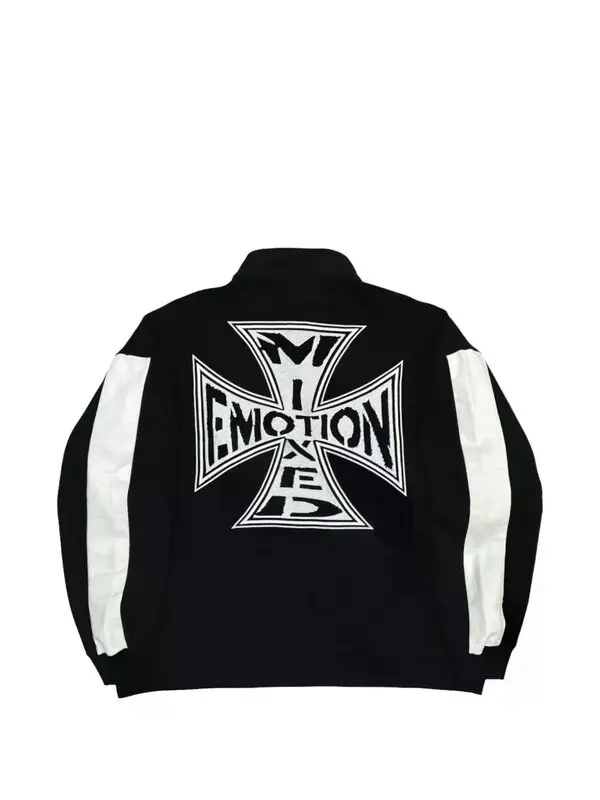 Mixed Emotion Logo-print Panelled Sweater