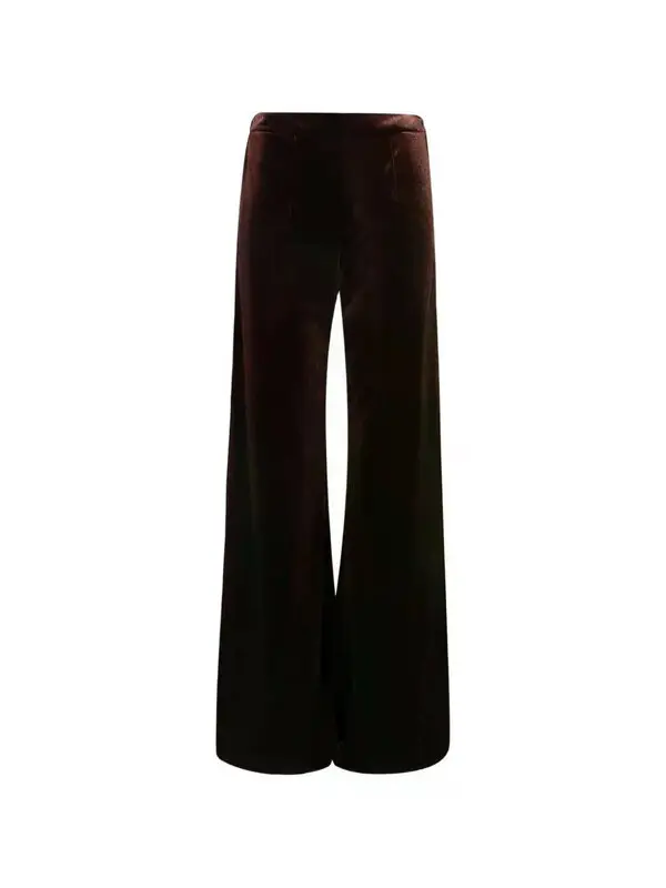 BLANCA VITA Velvet Palazzo Pants