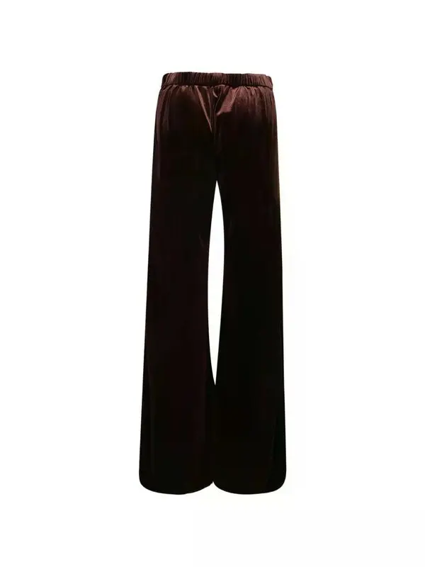 BLANCA VITA Velvet Palazzo Pants