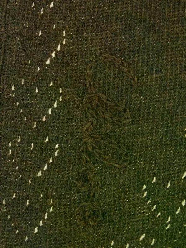 Chloé Iconic Logo-embroidered Triangle Scarf - Green