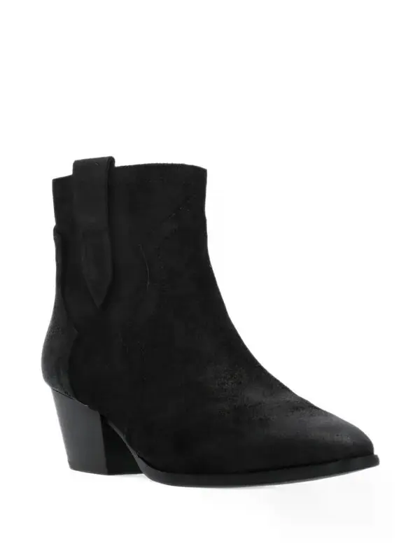Ash Flare Suede Ankle Boots