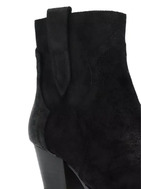Ash Flare Suede Ankle Boots