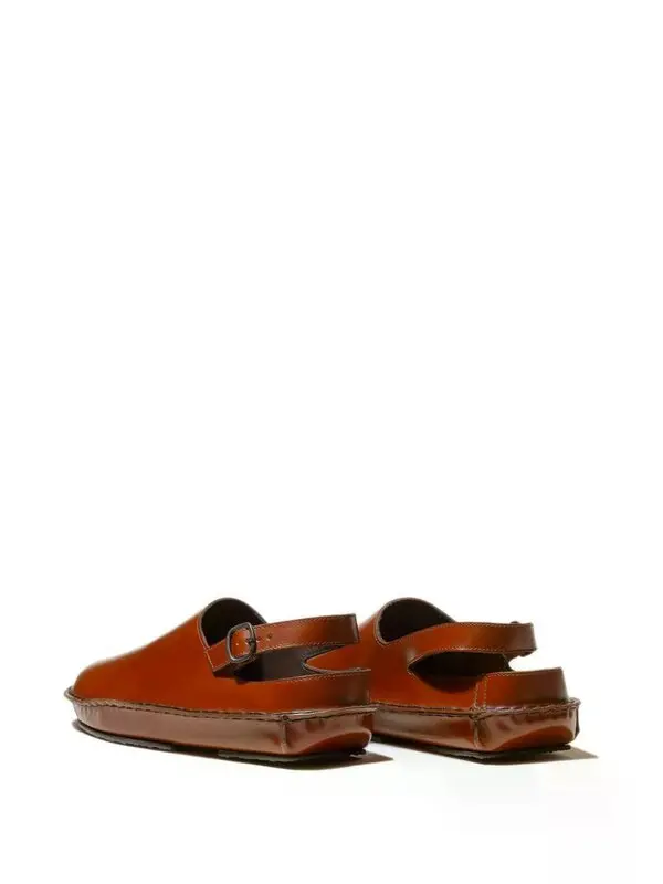 Hereu Cargol Whipstitch-detail Slingback Clogs