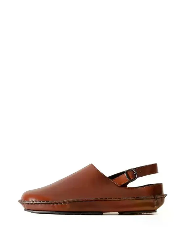 Hereu Cargol Whipstitch-detail Slingback Clogs