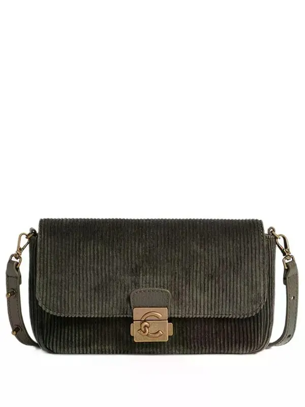 COCCINELLE Mini C-me Corduroy Cross Body Bag - Green