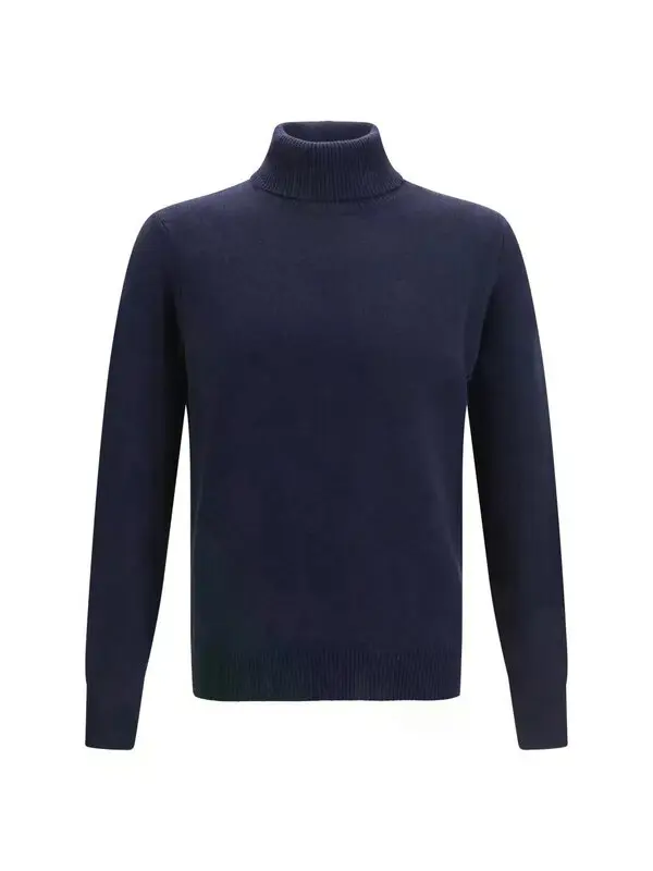 ARAGONA Turtleneck Sweater - Blue
