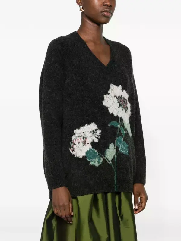 Bernadette Kane Floral-intarsia Sweater