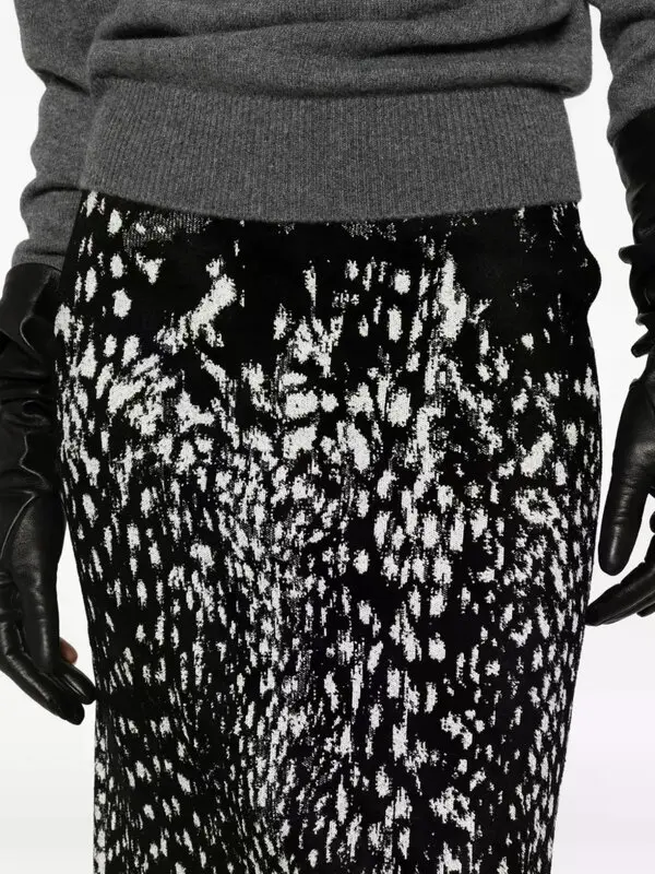 TOM FORD Lynx Jacquard Midi Pencil Skirt