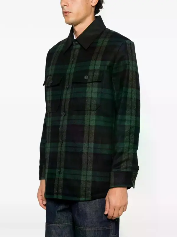 A.p.c. Mathis Checked Overshirt - Blue