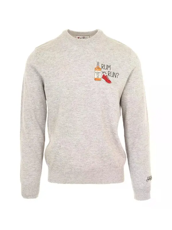 MC2 SAINT BARTH Embroidered Crew-neck Sweater