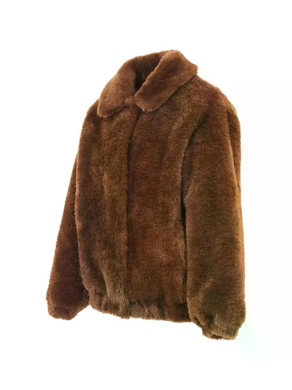 MC2 SAINT BARTH Logo-embroidered Faux-fur Coat
