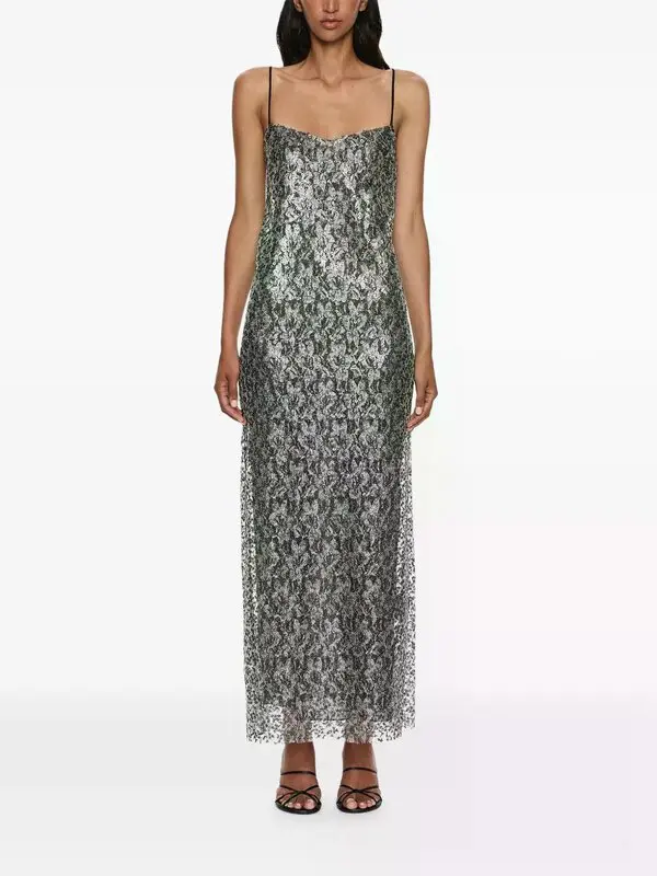 Christopher Esber Sequinned Lace Maxi Dress