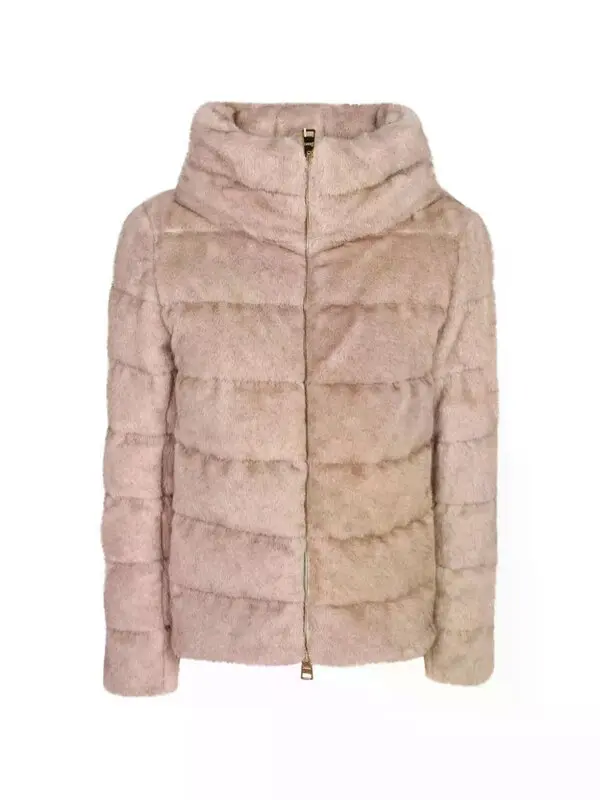 Herno Quilted Faux-fur Jacket