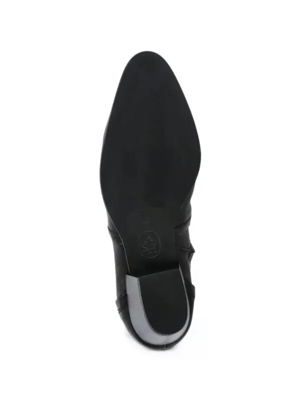 Ash Flare Pointed-toe Panelled Ankle Boots