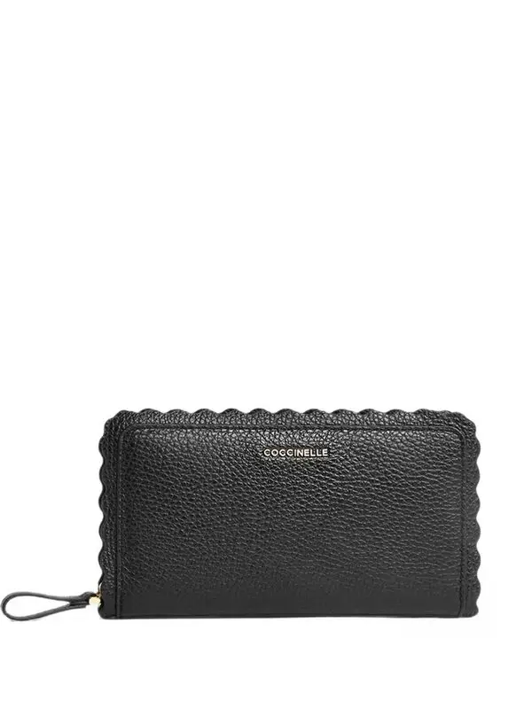 COCCINELLE Large Leathe Lacer Scalloped-edge Wallet