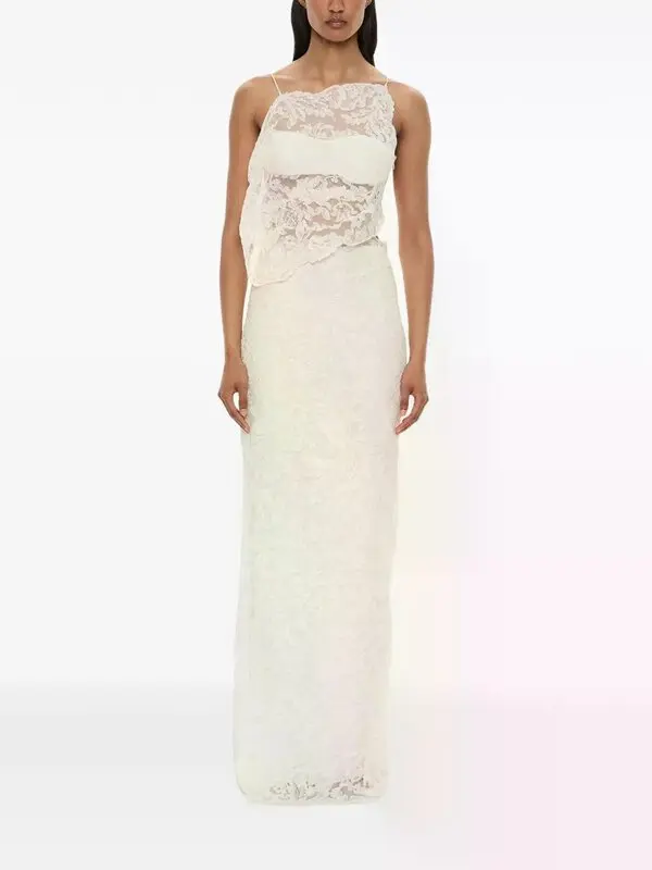 Christopher Esber Reverie Floating Lace Cami Tank Top