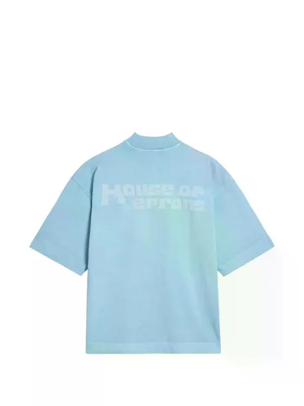 HOUSE OF ERRORS All-seeing Logo-print T-shirt - Blue