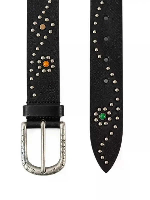 Anderson's Stud-embellished Leather Belt