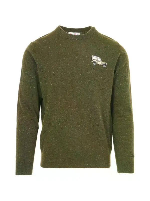 MC2 SAINT BARTH Embroidered Flecked Sweater