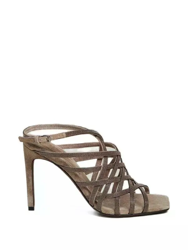 Brunello Cucinelli Monili-embellished Strappy Sandals
