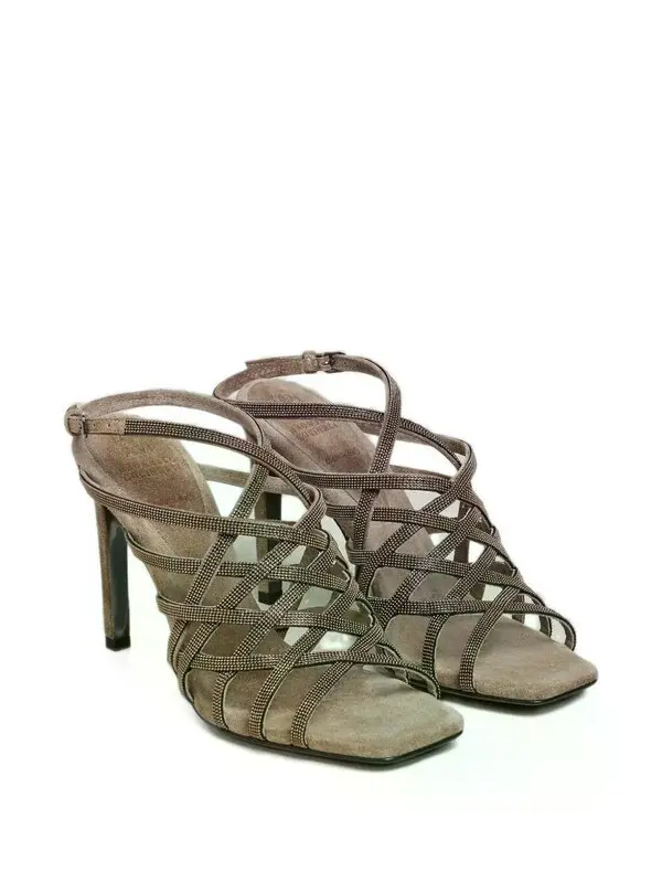 Brunello Cucinelli Monili-embellished Strappy Sandals