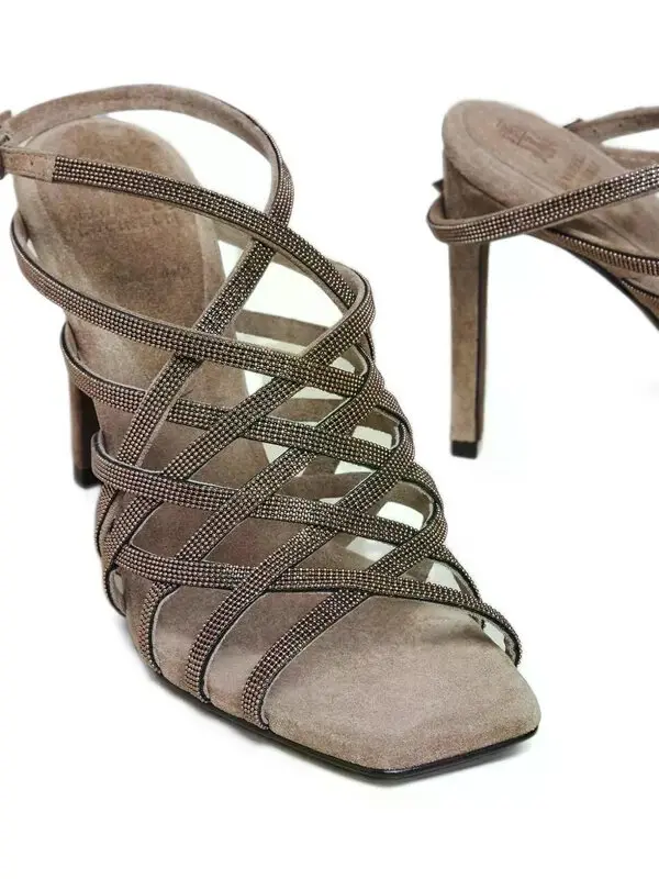Brunello Cucinelli Monili-embellished Strappy Sandals