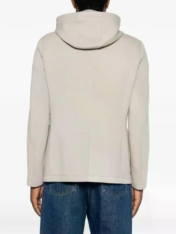 MANUEL RITZ Twill-jersey Hooded Jacket