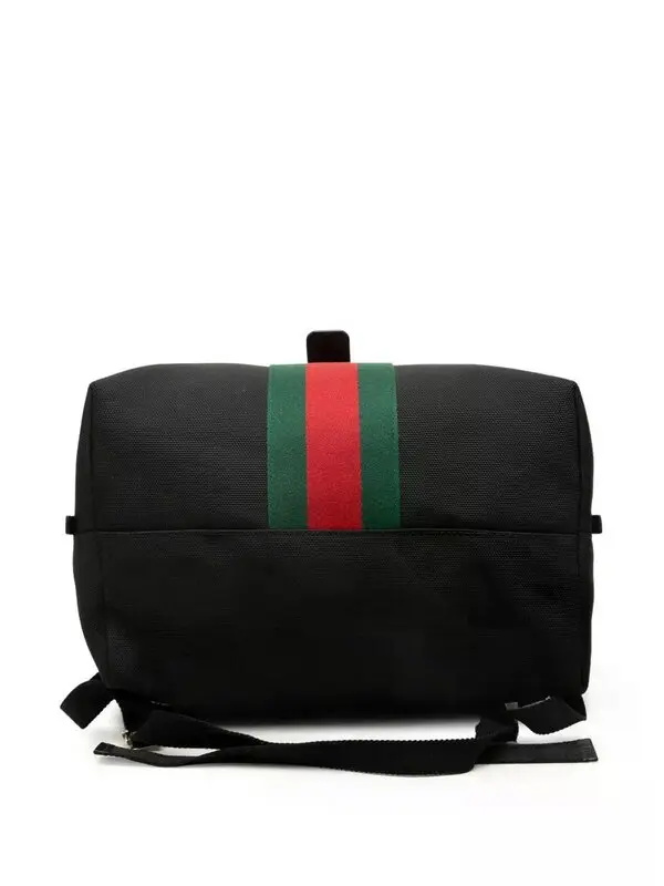 Gucci 2000-2015 Canvas Techno Web Fold Over Backpack