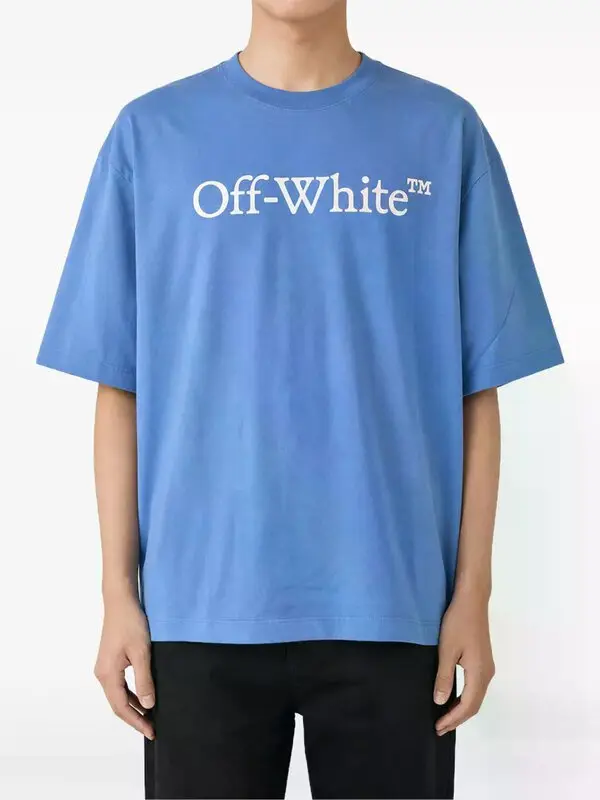Off-White Logo-print Oversized T-shirt - Blue
