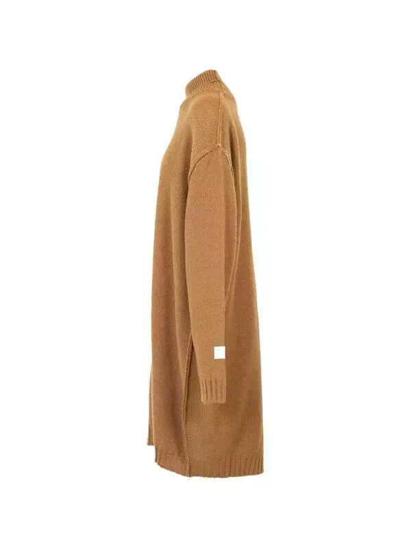 MAISON MARGIELA Roll-neck Knitted Dress - Brown