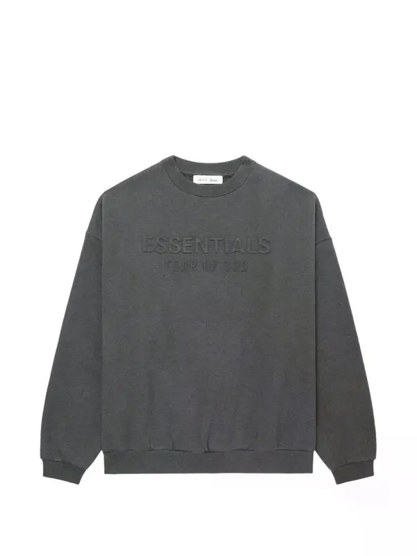 ESSENTIALS Logo-embossed Crew-neck Sweatshirt
