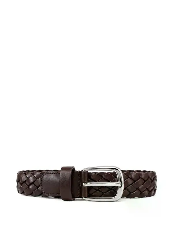 Anderson's Braided Leather Belt - Brown