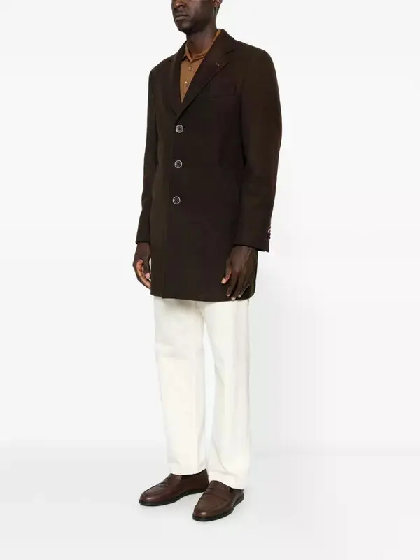 MANUEL RITZ Slim-fit Notched-lapel Coat