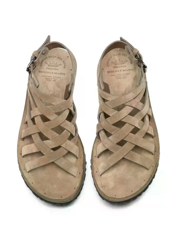 Officine Creative Chios Woven Leather Sandals