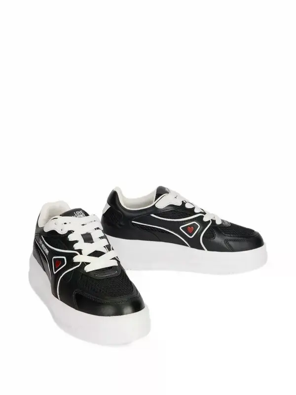 Moschino Logo-print Sneakers - Black