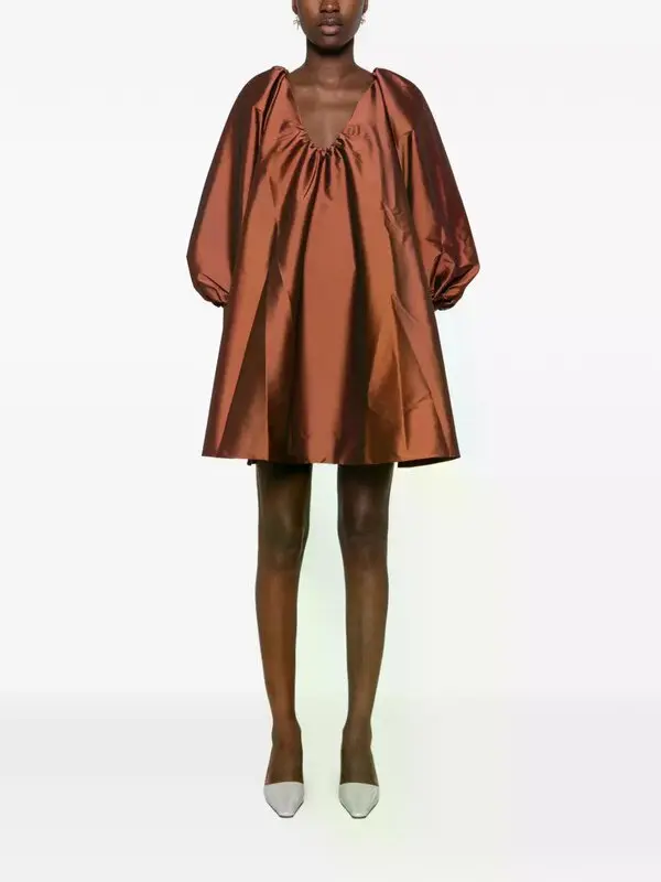 Bernadette George Puff-sleeve Mini Dress