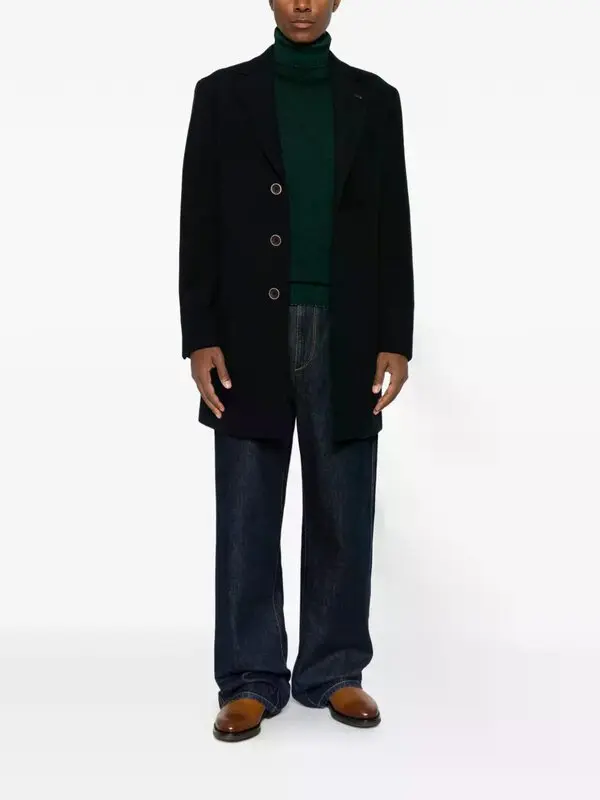 MANUEL RITZ Slim-fit Single-breasted Coat