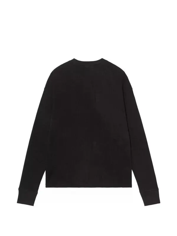 Carhartt Work In Progress Long Sleeve Blackletter Waffle T-shirt