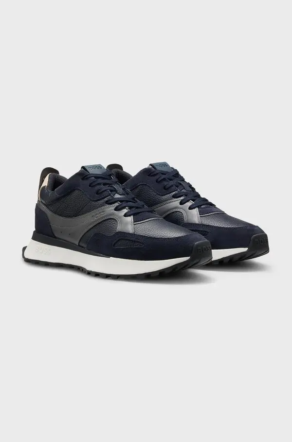 Hugo Boss Leather Panelled Sneakers