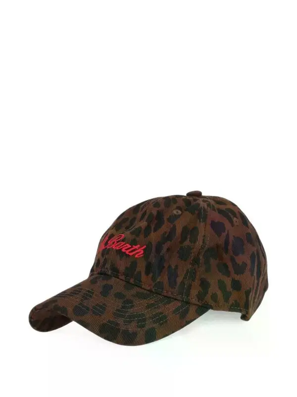 MC2 SAINT BARTH Leopard-print Embroidered Baseball Cap