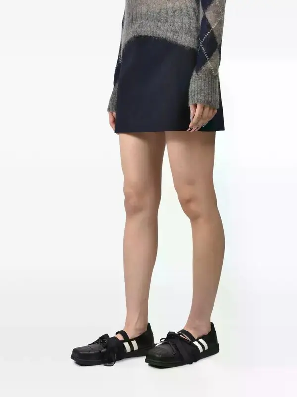 SHUSHU/TONG Bow-detail Mini Skirt - Blue
