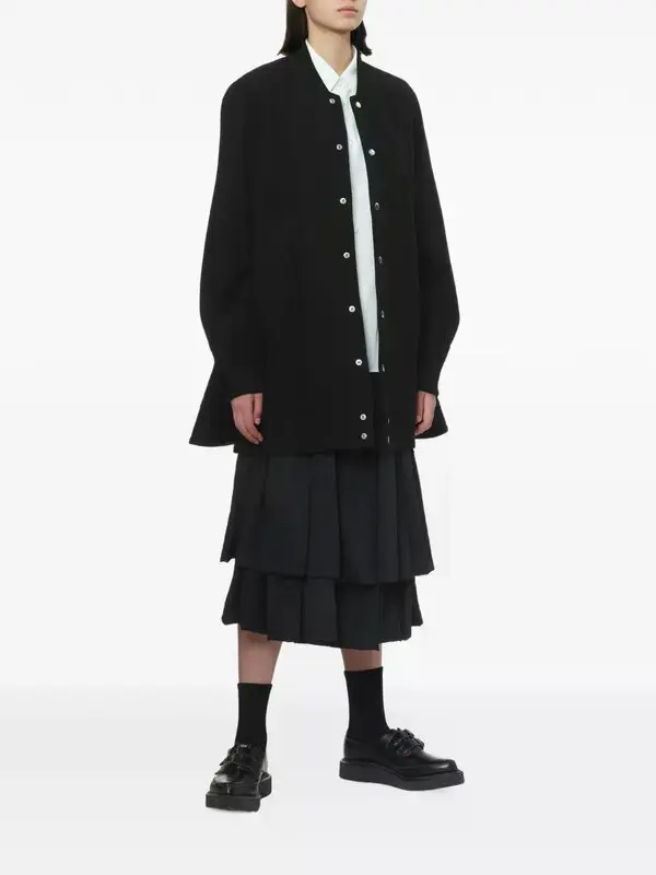 Comme Des Garçons Ruffled Tiered Midi Skirt
