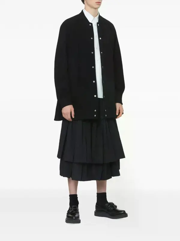 Comme Des Garçons Ruffled Tiered Midi Skirt