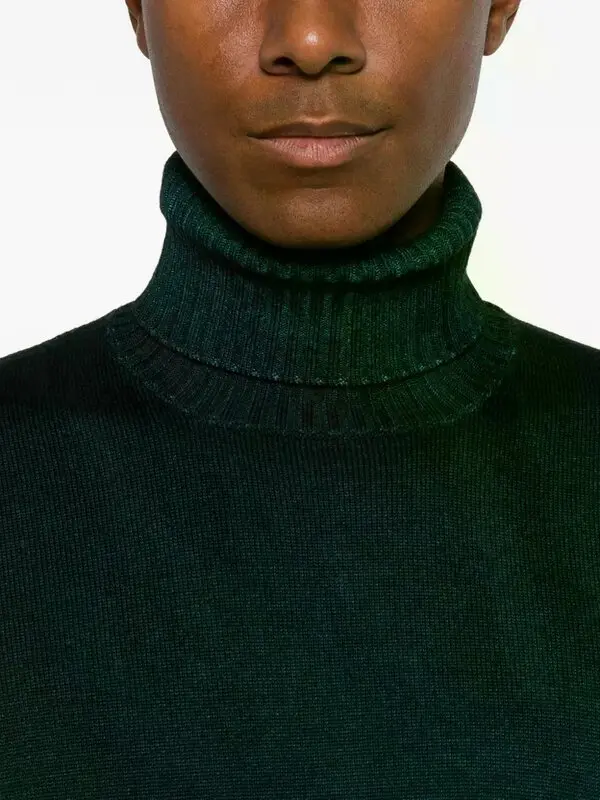 FILIPPO DE LAURENTIIS Ribbed-knit Roll-neck Sweater