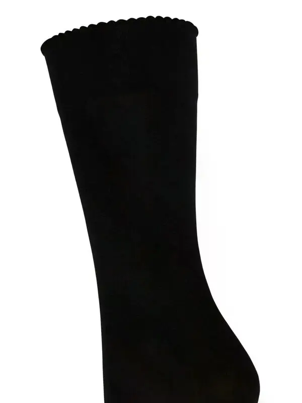 Wolford Orchid 50 Knee-high Socks - Black