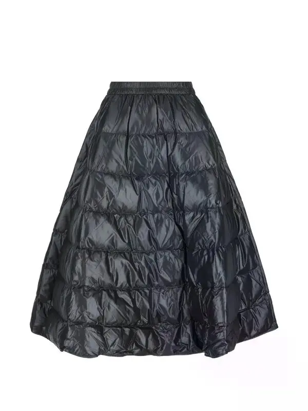Moncler Quilted Flared Midi Skirt