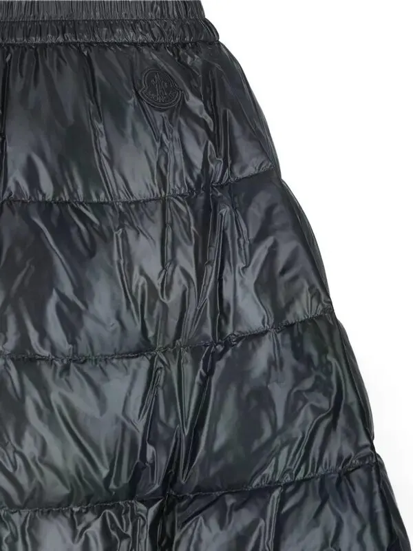 Moncler Quilted Flared Midi Skirt