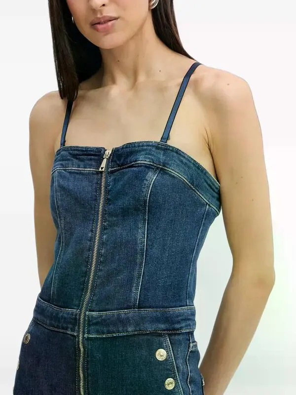Guess Button-embellished Zip-front Jumpsuit