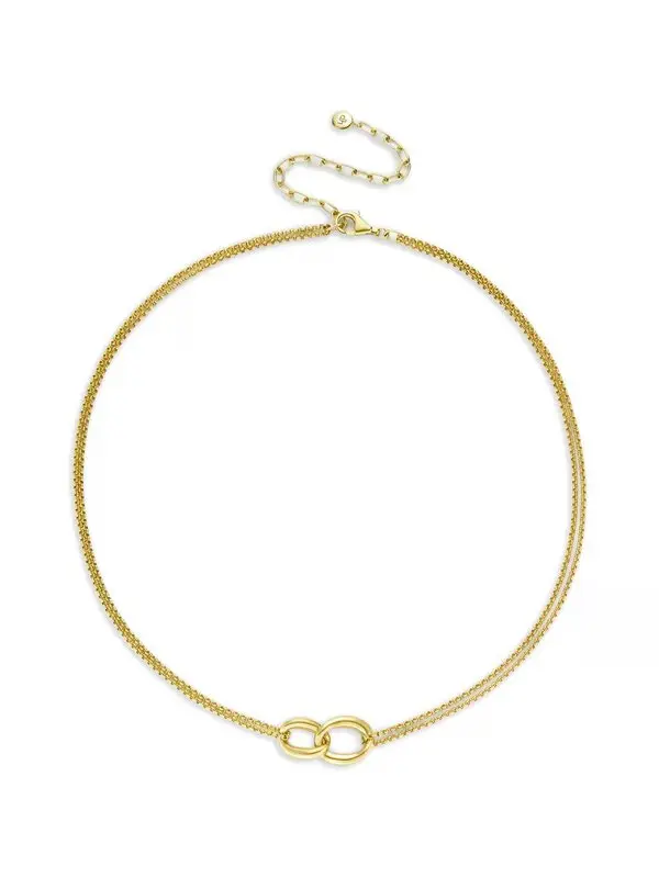 DINNY HALL Wave Double-link Necklace