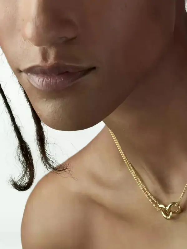 DINNY HALL Wave Double-link Necklace